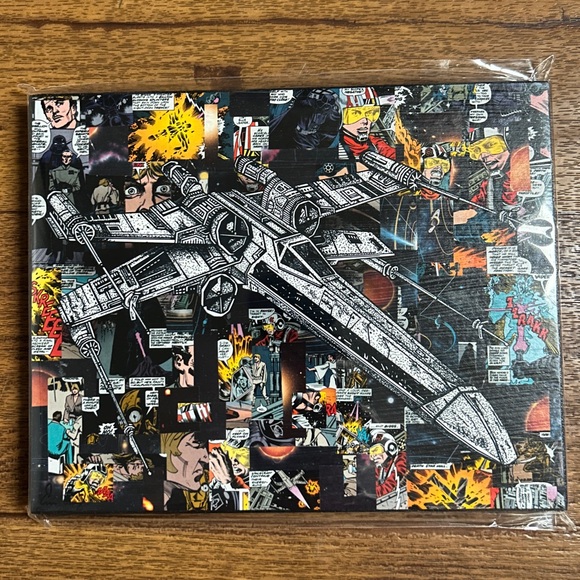 Erin Curry | Art | Erin Curry Canvas Star Wars Xwing Fighter Against ...